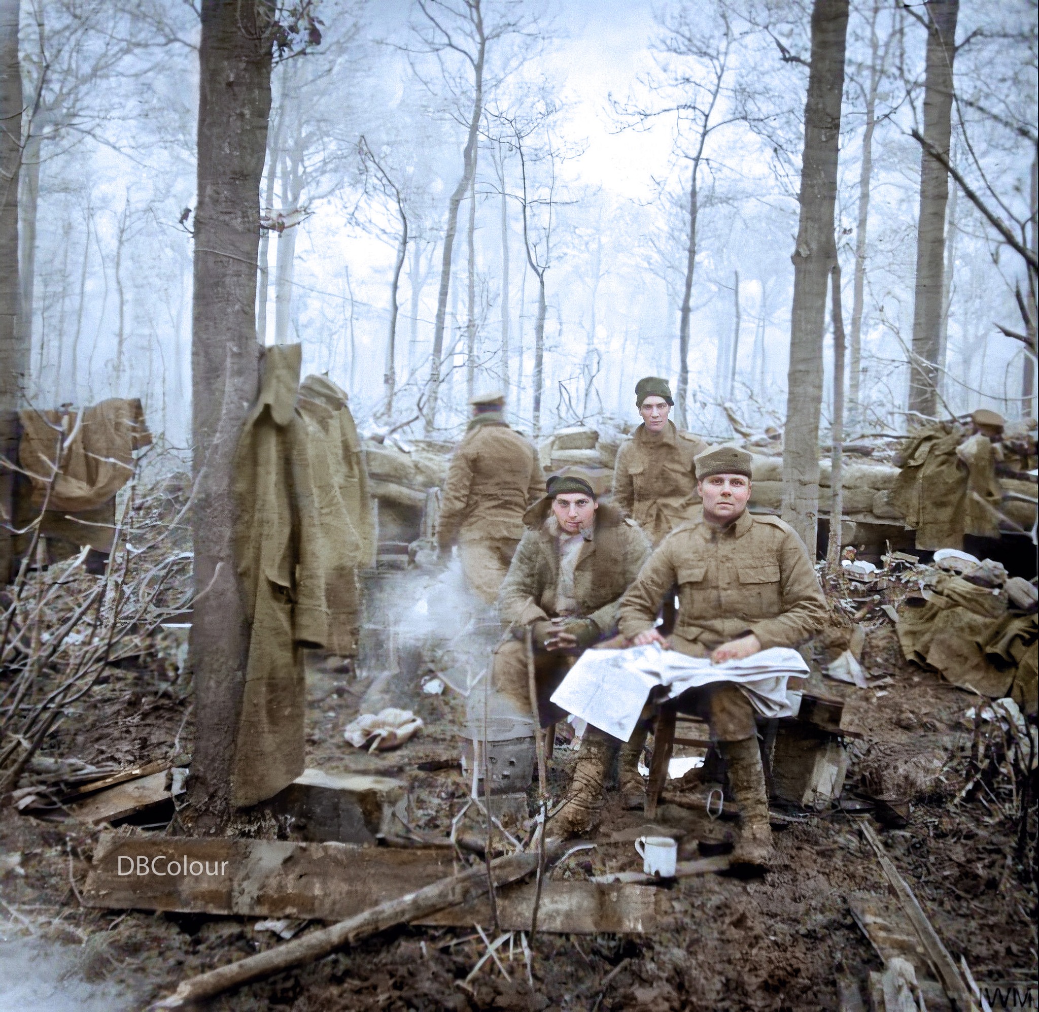 London Rifle Brigades during the Great War, December 1914. – Alan Malcher